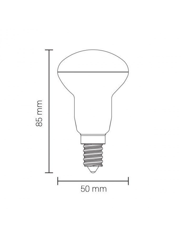 LED BULB E14 R50 6W 450LM 175-265V 6000K