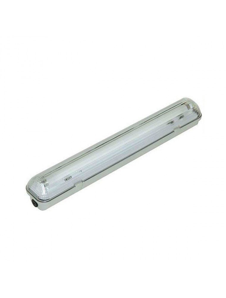 FIXTURE WITH LED TUBE T8 1*120CM 1*18W IP65 6000K - NEW